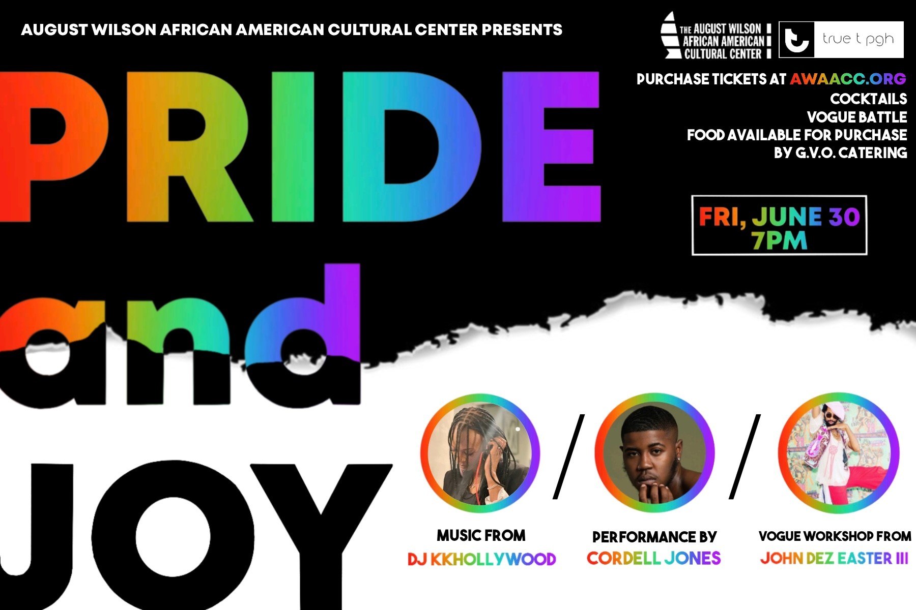 Pride & Joy - Pittsburgh | Official Ticket Source | August Wilson Cultural Center | Fri, Jun 30 ...